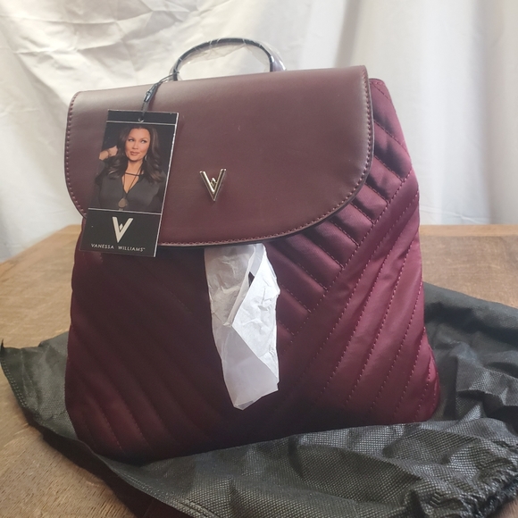 Vanessa Williams | Bags | Nwt Vanessa Williams Quilted Burgundy Mini ...